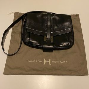 Halston Heritage Bags | Halston Heritage Black Leather Purse | Poshmark